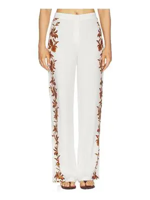 Hemant & Nandita Slit Pants - Ivory