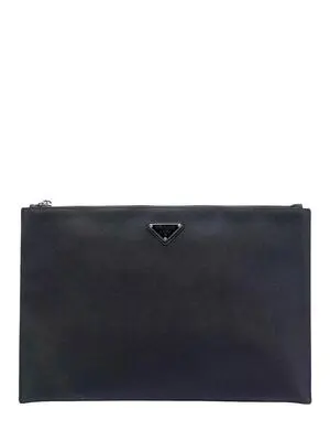 Prada Saffiano Clutch Bag - Black