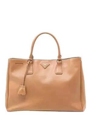 Prada Galleria Saffiano Lux Large Tote Bag - Brown