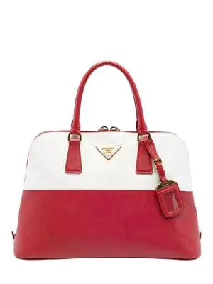 Prada Medium Saffiano Lux Promenade Satchel - Red