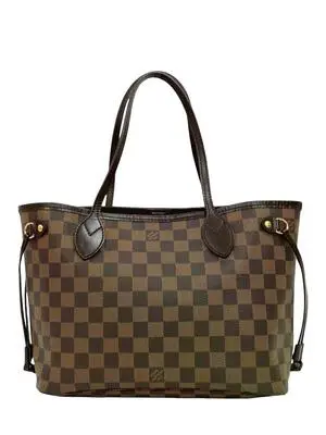 LOUIS VUITTON 2008 Damier Ebene Neverfull Pm Tote Bag - Brown