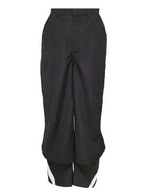 NAMESAKE Panelled Wide-leg Trousers - Black