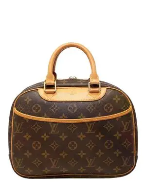 LOUIS VUITTON 2004 Monogram Trouville Handbag - Brown