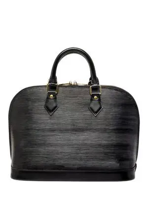LOUIS VUITTON Epi Alma Pm Handbag - Black