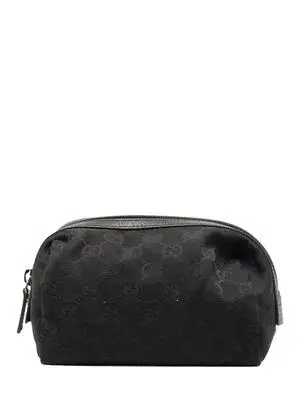 Gucci Gg Canvas Pouch - Black