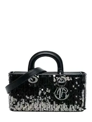 Dior 2022 Medium Lady D-joy Satchel - Black