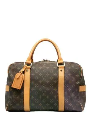 LOUIS VUITTON 2006 Monogram Carryall Travel Bag - Brown