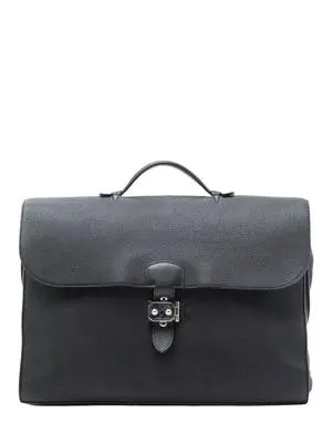 Hermès 1997-2014 Togo Sac A Depeches 38 Business Bag - Black
