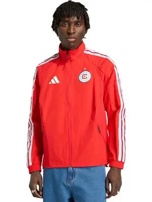 Adidas Chicago Fire Anthem Jacket - Vivid Red / White