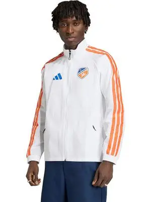 Adidas Fc Cincinnati Anthem Jacket - White / Power Blue