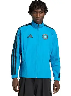 Adidas Charlotte Fc Anthem Jacket - Sharp Blue / Black