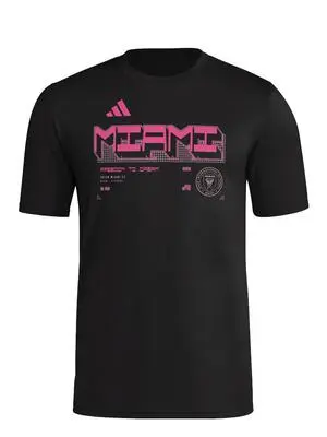Adidas Inter Miami Cf Short Sleeve Pregame T-shirt - Black / Mls-mif-37p