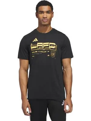 Adidas Lafc Short Sleeve Pregame T-shirt - Black / Mls-lgf-lfc