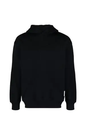 Emporio Armani Cotton Hoodie With Logo Patch - Blue