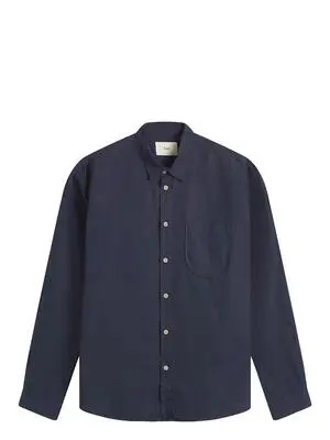 Folk Curve Shirt - Deep Navy