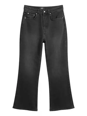 REPRESENT Kick Flare Denim Jeans - Aged Black