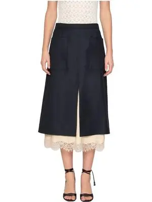 Sea Fiora Midi Skirt - Black