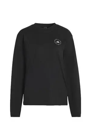Adidas By Stella McCartney Logo Long Sleeve T-shirt - Black