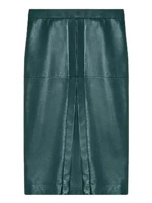 Giorgio Armani Nappa Lambskin Pencil Skirt - Green