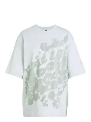 Adidas By Stella McCartney Logo Leopard Print Oversized T-shirt - Green