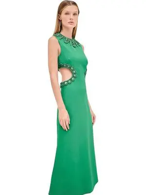 Alexis Leda Midi Dress Green