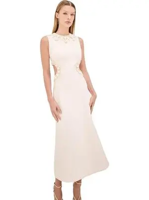 Alexis Leda Midi Dress Neutral
