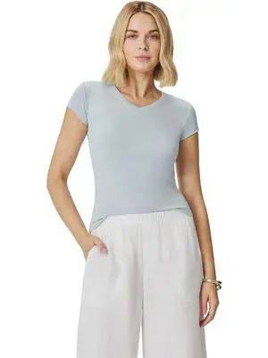 Splendid Josie Stretch V-neck Tee - Natural