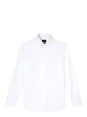 Giorgio Armani Regular-fit Luxury Cotton Shirt - White