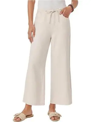 Splendid Lounge Denim Crop Pant - Neutral