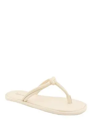 Splendid Leather Thong Sandals - Natural