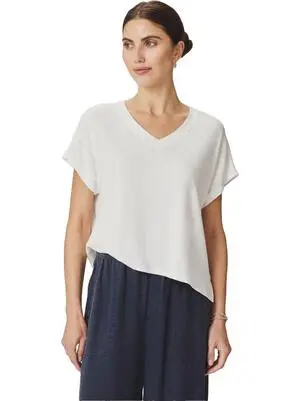 Splendid Amaya V-neck Tee - White