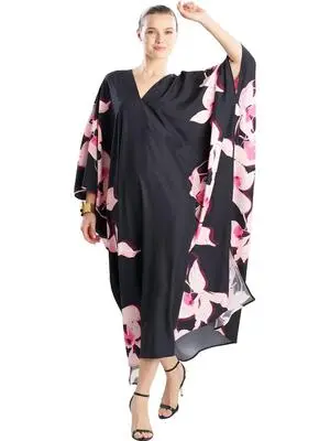 Natori Orchida Caftan - Black