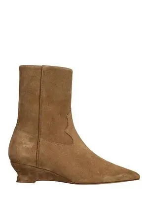 Le Monde Beryl Camille 40 Suede Ankle Boots - Taupe