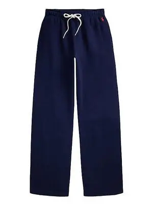 Polo Ralph Lauren Logo-embroidered Wide-leg Cotton Jogging Bottoms - Cruise Navy