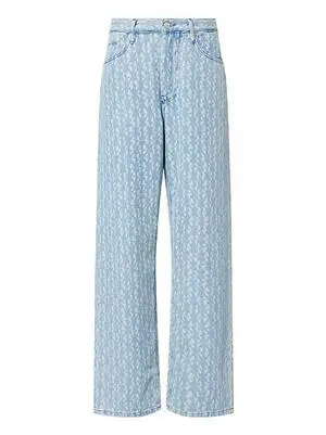 Dries Van Noten Printed Denim Jeans - Dessin A