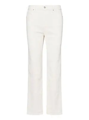 Paige Ankle-length Straight Leg Jeans - Cream Cloud
