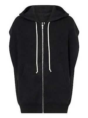 Rick Owens Wool-blend Hoody - Black