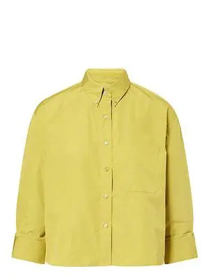 TWP Button-down Cotton Shirt - Avocado Oil