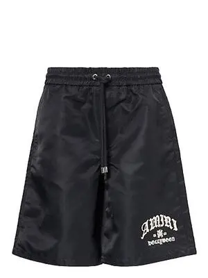 Amiri Hollywood Drawstring Woven Shorts - Black