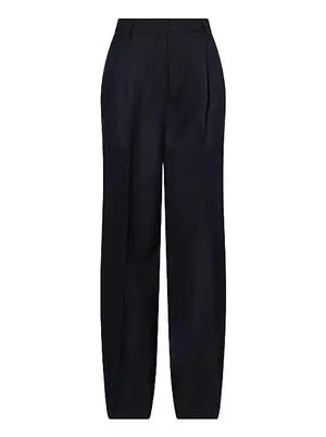 Dries Van Noten Wide-leg Wool Trousers - Navy