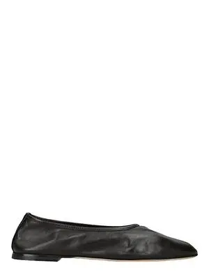 Dear Frances Gala Leather Ballet Flats - Dark Brown