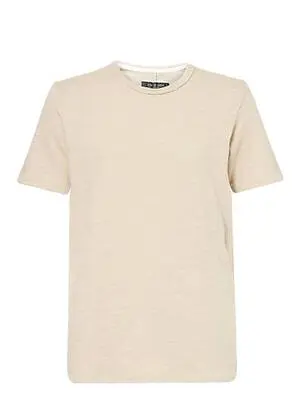 Rag & Bone Classic Crew-neck Cotton T-shirt - Taupe