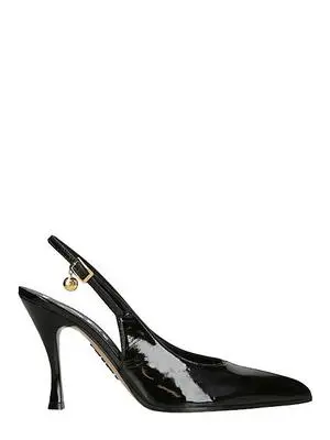 Loewe Leather Slingback Pumps - Black