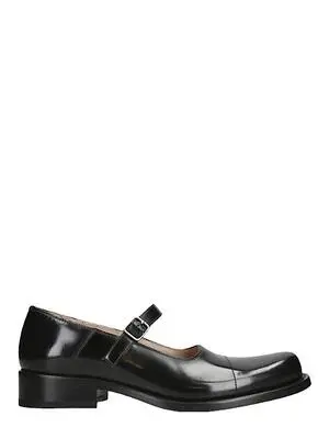 THE ROW Kai Leather Mary Jane Shoes - Black