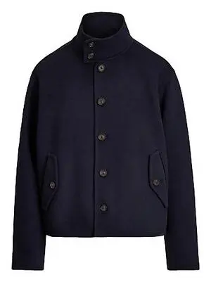Polo Ralph Lauren Stand-collar Wool Jacket - Rl Navy