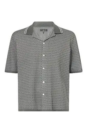 Rag & Bone Harvey Camp-collar Knitted Shirt - Chgr