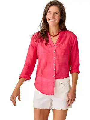 Carve Designs Dylan Textured Tunic - Watermelon