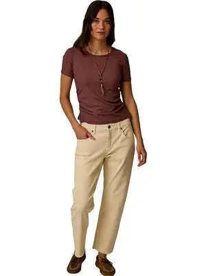 Carve Designs Austin Crop Jeans - Ecru