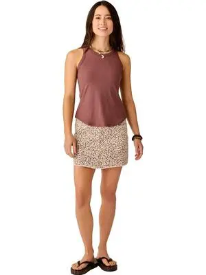 Carve Designs Maui Denim Skirt Leopard