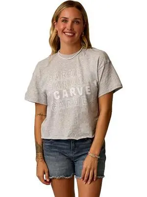 Carve Designs Parker Graphic T-shirt - Heather Grey Carve